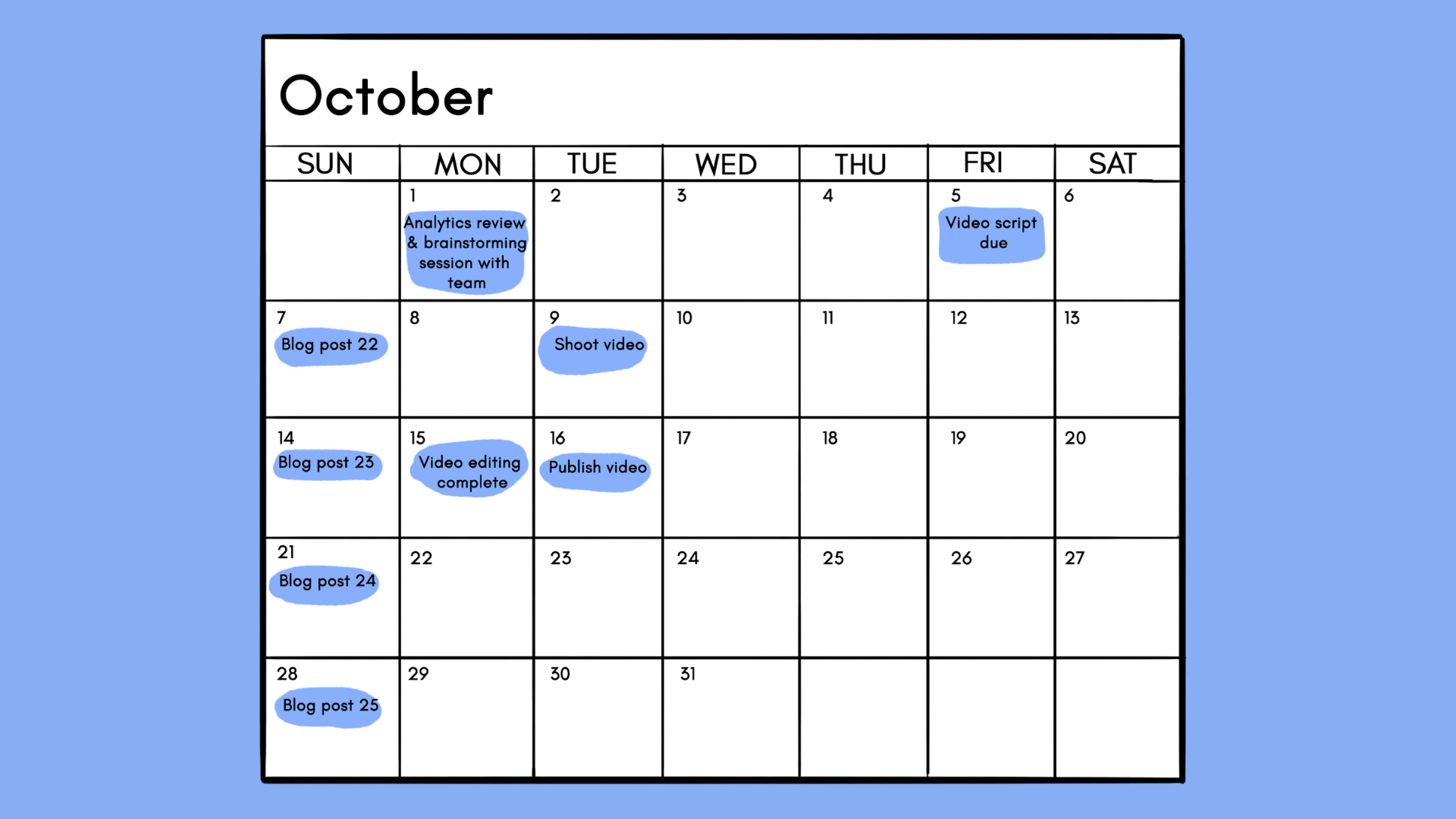How to create an effective content calendar with a template